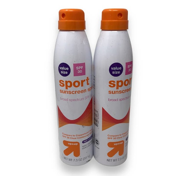 Up & Up | Bath & Body | Lot Of 2 Up Up Sport Sunscreen Spray 27g Water ...
